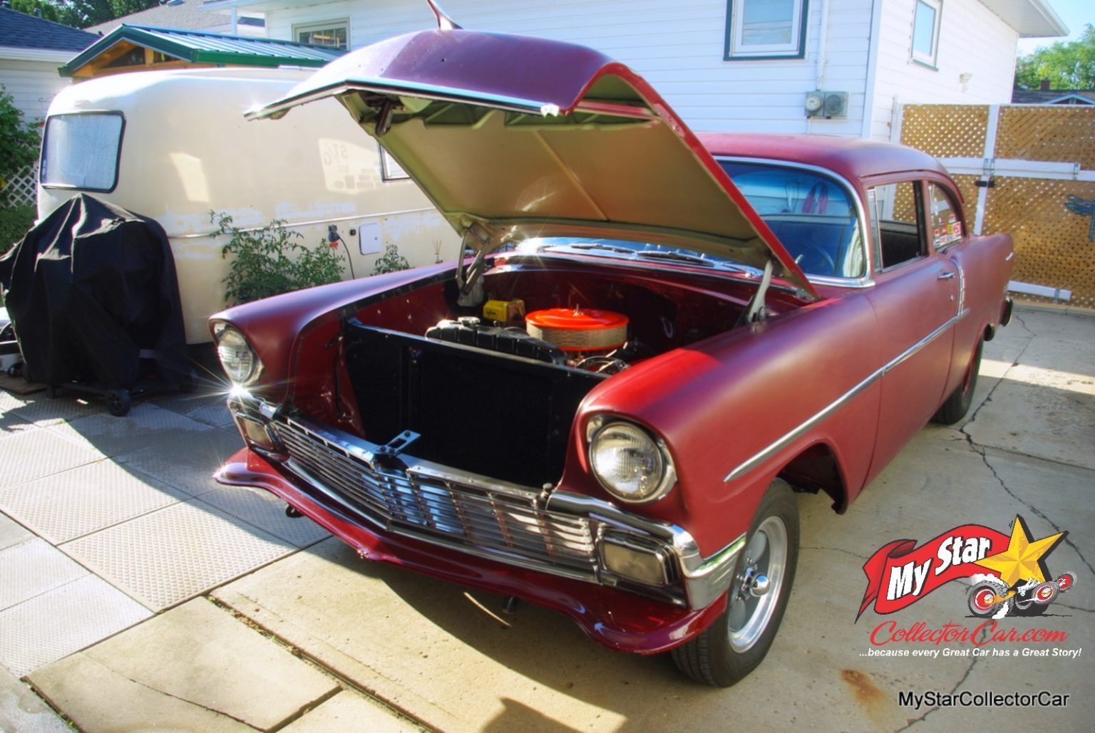 NOVEMBER 2022: A FORMER TRACK STAR 1956 CHEVY 2-DOOR POST IS NOW AN OLD ...