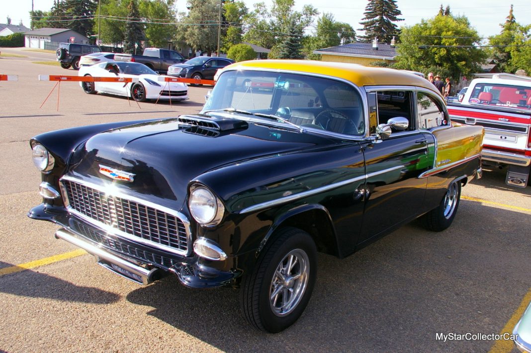 JUNE 2023: THIS ’55 CHEVY 2-DOOR POST GASSER TRIBUTE IS A LONG-DISTANCE ...