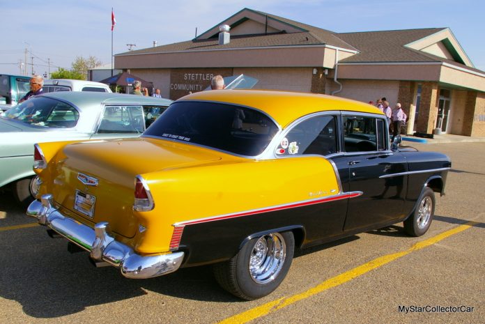 JUNE 2023: THIS ’55 CHEVY 2-DOOR POST GASSER TRIBUTE IS A LONG-DISTANCE ...