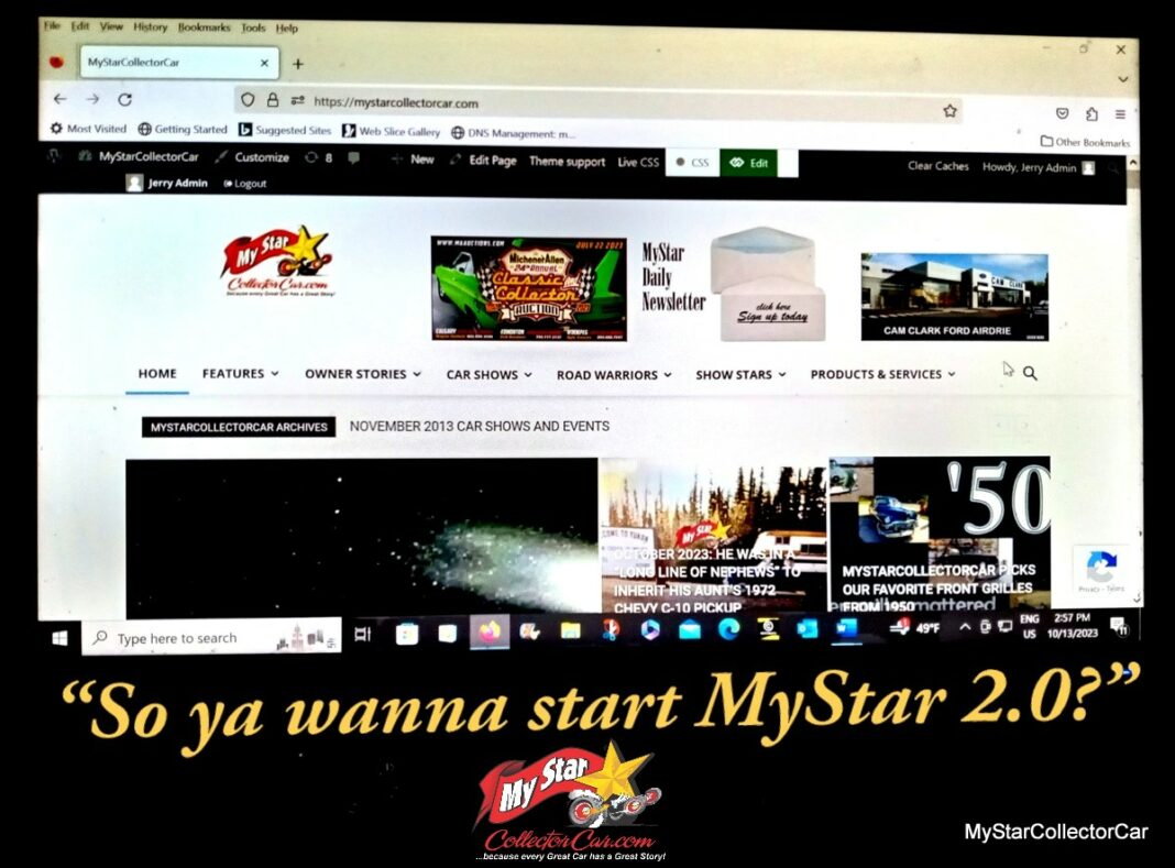 NOVEMBER 3 MYSTAR FIVE FOR FRIDAY: FIVE WAYS TO START UP MYSTARCOLLECTORCAR 2.0 | MyStarCollectorCar